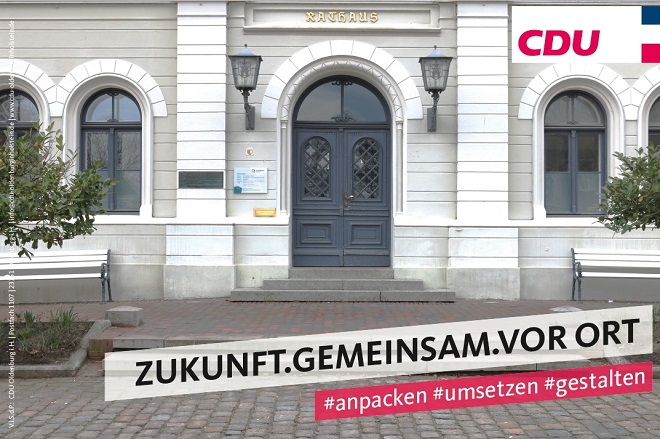 CDU Oldenburg in Holstein stellt Slogan zur Kommunalwahl vor | CDU ...